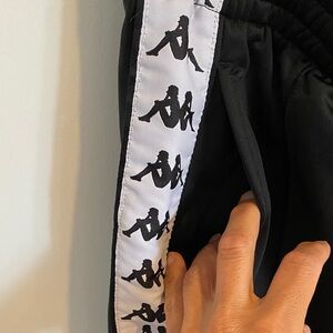 Kappa | Pants & Jumpsuits | Kappa Tear Away Black And White Track Pants ...